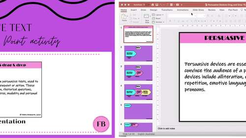 Year 4 | Persuasive Devices | Drag And Drop by Felicity Brinkworth ...