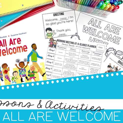 Morning Meeting Lesson Plans & Activities: All Are Welcome | TPT