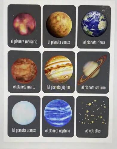 El Espacio, Play and Learn Spanish Dramatic Play Set by Mi Pequeño Bilingüe