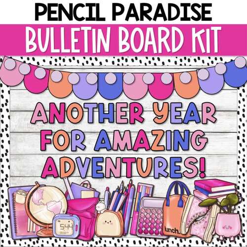 Bright Blue Welcome Back to School Bulletin Board for Open House ...