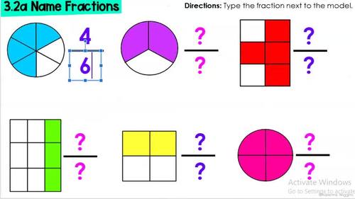 SOL 3.2 Fractions Assessments - Google Slides - Distance Learning