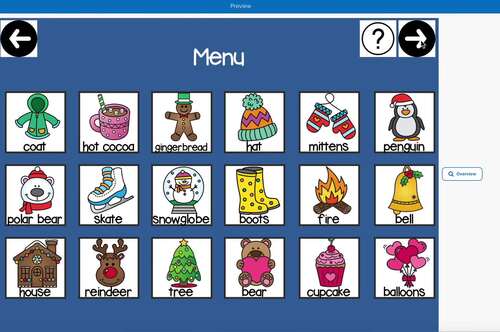 Winter Describe and Draw Speech Therapy Describing Pictures Attributes ...