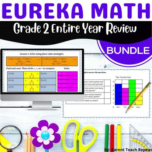 ENTIRE YEAR 2nd Grade Engage NY {Eureka} Math Digital PDF BUNDLE Back ...