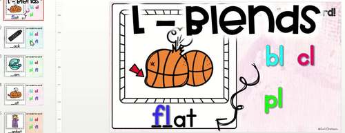 L BLENDS - Digital ONLINE Google Classroom Distance Learning +PowerPoint