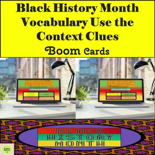 Black History Month Vocabulary Context Clues Strategies Boom Cards