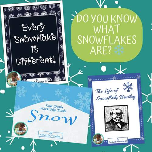 Snowflake Bentley and Snow Nonfiction Reading Comprehension Bundle