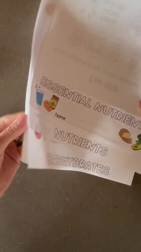 Nutrition - Essential Nutrients Flip book - Health - PE by Find your ...