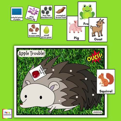 Ouch! Apple Trouble Story Companion: Hedgehog Activity Mat, Comp & Color