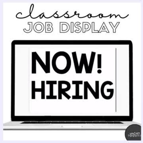 SIMPLE CLASSROOM JOB DISPLAY | AUTHENTIC STUDENT JOBS by Venture Fourth