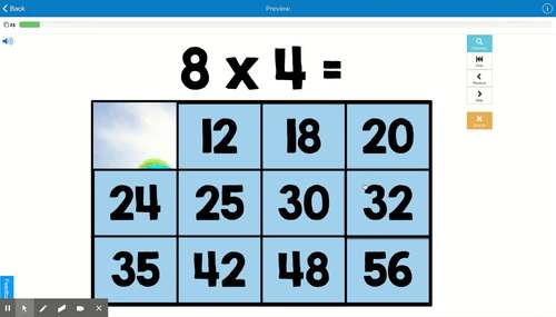 Winter Multiplication Facts Boom Cards with Uncover the Picture | TPT
