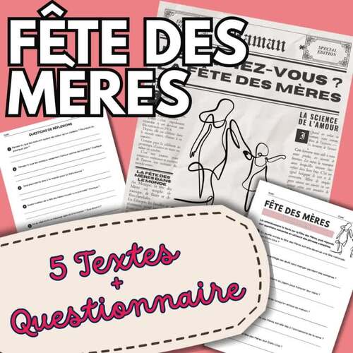 Mother’s Day Questionnaire – Fête des Mères | Lecture, inférences ...