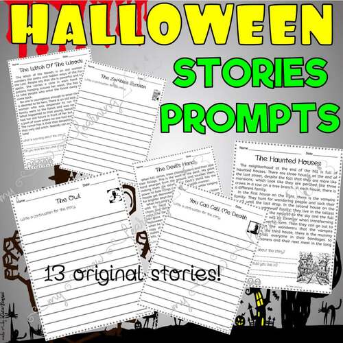 Halloween High School Text Analysis Reading And Creative Prompts