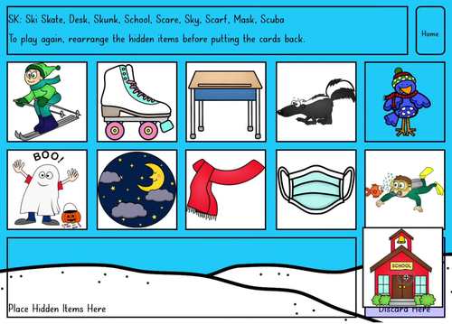 Winter Articulation Game - Find The Hidden Snowman by Jennie's Speech Room