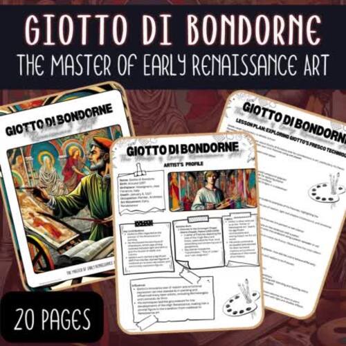 Giotto Di Bondorne: Reading, Lesson, and Project CC Cycle 1 Great Artists
