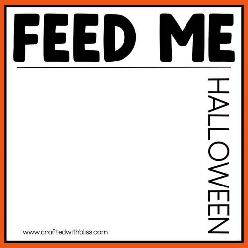 Feed Me | Feed the Jack-O-Lantern Halloween Sensory Bin | TPT