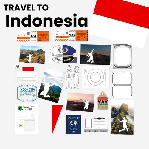 Travel to Indonesia! – Printable Pretend Travel Activity for Kids