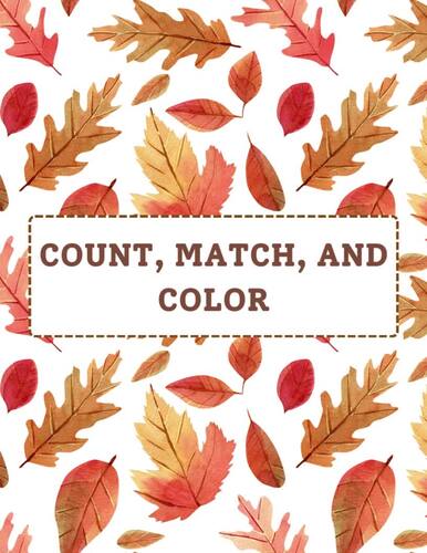 Fall Printable Kids Activities, Autumn Count Match Color, Autumn ...