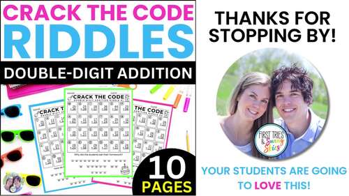 Double-Digit Addition Riddles | Crack the Code Math Riddles | Back to ...