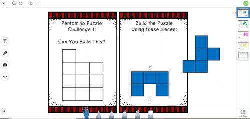Seesaw Pentomino Puzzle Challenges by Created by Chelsea | TPT