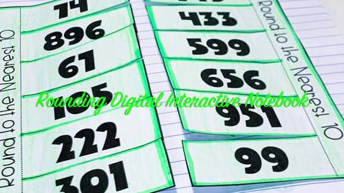 3rd Grade Rounding Interactive Notebook and Exit Ticket | TPT