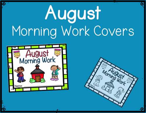 First Grade August ELA and Math Morning Work by The Teaching Scene by ...
