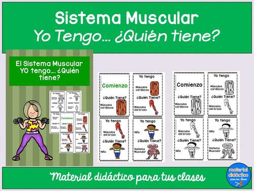Sistema Muscular, vocabulario | Pack de juegos| Spanish Resources