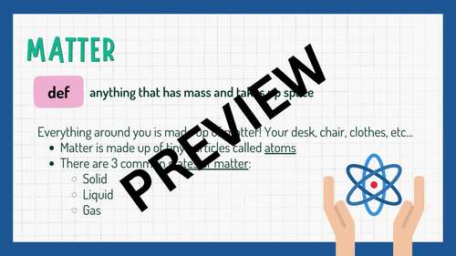Physical Science: Matter Unit Slides | Presentation | PowerPoint