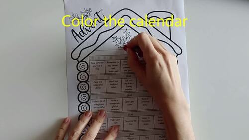 Flaps Advent Calendar - Counting down to Christmas easy paper craft