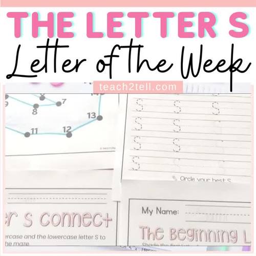 Letter of the Week Activities Letter S Printables Print & Digital ...