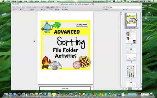 Advanced Sorting File Folder Activities by The Autism Helper | TPT