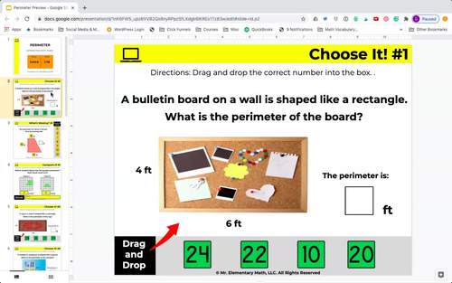 3rd Grade Perimeter | Digital Centers | Google Classroom™ by Mr ...