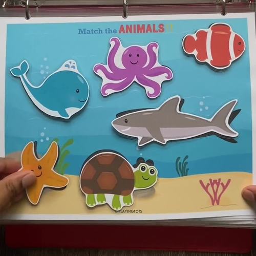 First Busy Book, Fun Learning Binder, Quiet Book, Toddlers Activity Book