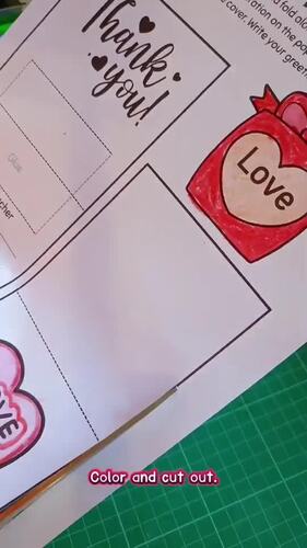 Father's Day Pop-Up Card, Coloring Craft Template for Kids, Creative ...