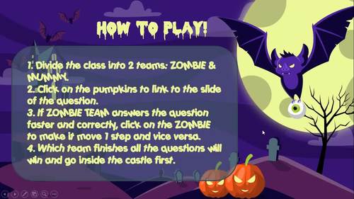 TRICK-OR-TREAT RACE - EDITABLE HALLOWEEN PPT GAME by MsAnnaDang | TPT