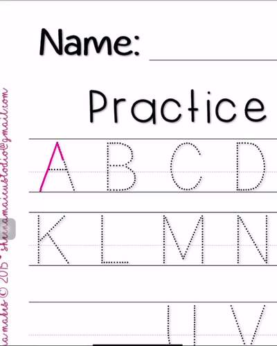 Writing Practice by Preschool Love | TPT