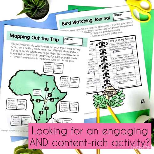 3rd Grade Project-Based Learning Multiplication and Division - PBL Math ...