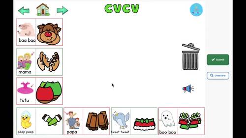 Apraxia Game - Build a Reindeer - Speech Therapy/ Winter/ Christmas