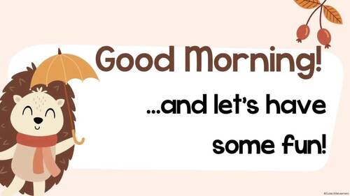 Fall Classroom Slide Templates + Timers, Google Slides, PPT, Canva ...