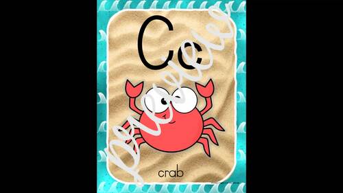 Alphabet Posters Under the Sea Ocean Classroom Decor Set 22 | TPT