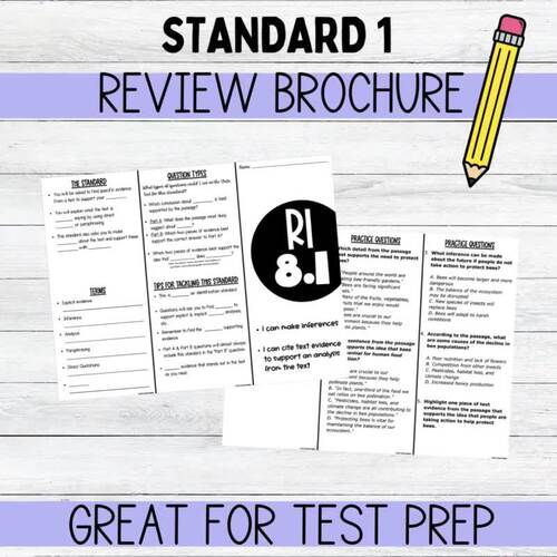 R.I. 8.1_INFORMATIONAL STANDARDS BROCHURE by Kirk's Klassroom | TPT