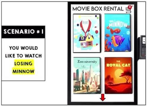 Life Skills - Movie Rental Kiosk Simulation - CBI - BOOM CARDS | TPT