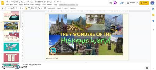 Virtual Field Trip to 7 Wonders of Hispanic World in ENGLISH by ...