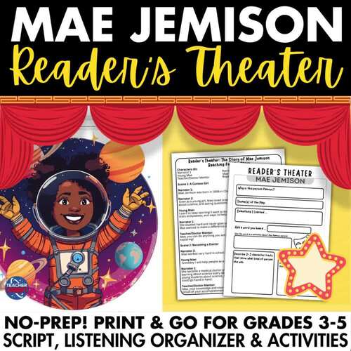 Mae Jemison Readers Theater Play | Women's History Month STEM Science ...
