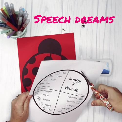 Spring Speech Therapy Craft: Ladybug Language and Articulation Activity ...