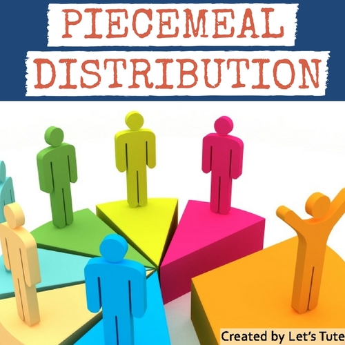 Accounts Piecemeal Distribution by Letstute | TPT