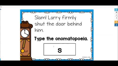 Type the Onomatopoeia Boom Cards (Digital Task Cards) for Grade 3