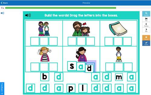 Ad Word Family Boom Cards™ by Freckled in Kinder | TPT