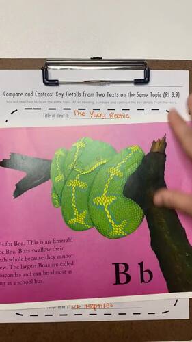 Compare and Contrast Two Texts on the Same Topic RI 3.9 Graphic ...