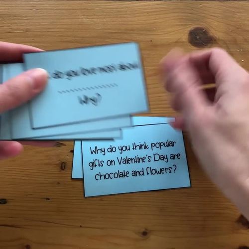 Valentines Day Discussion Cards by The ESL Educator | TPT