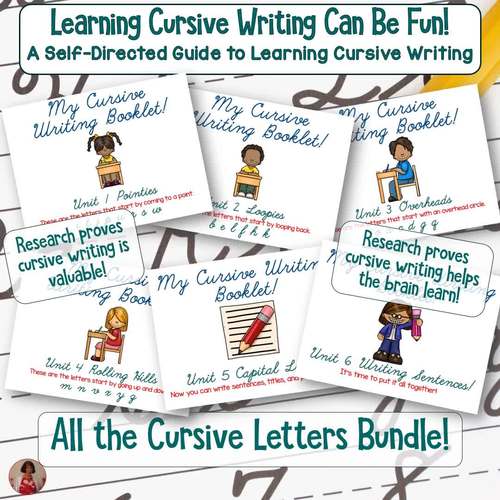 Cursive Writing: A Self-Directed Instructional Guide Complete Bundle